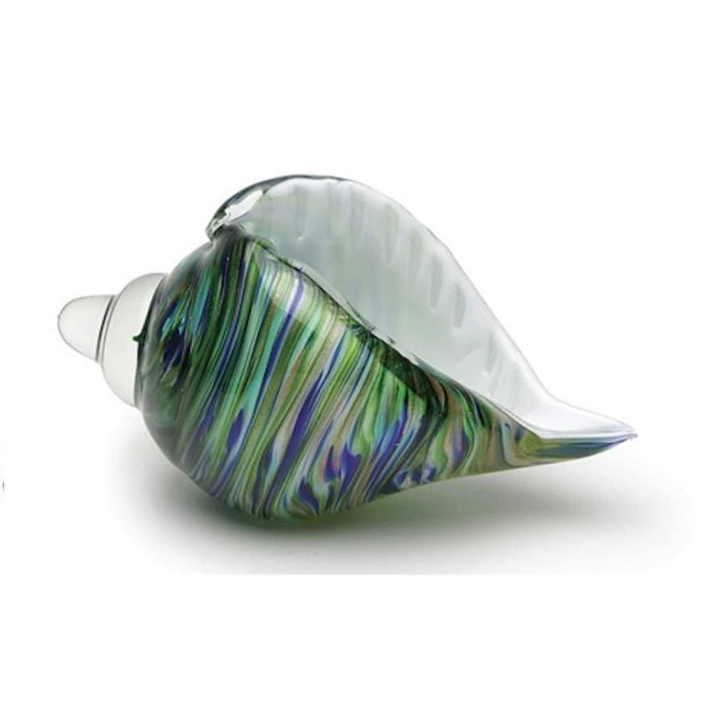 Dynasty Gallery 25389-7 Blown Glass Seashell Figurine, Tidepool Green ...