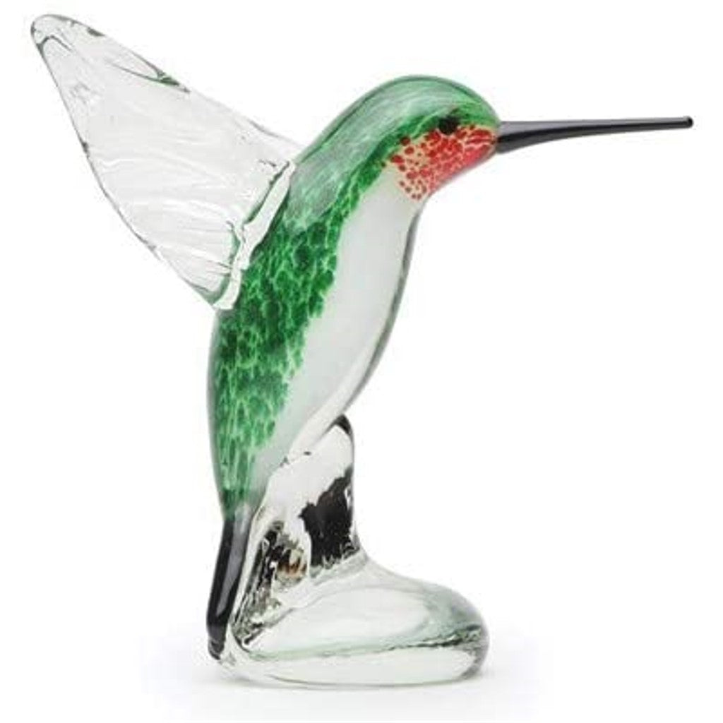 Dynasty Gallery Ruby Throat Hummingbird Glass Figurine 9 Inches ...