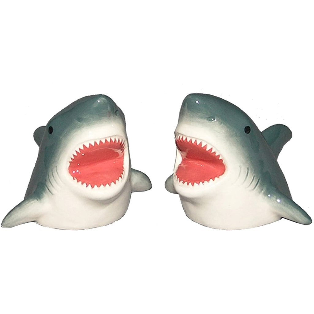 Ceramic Shark Bite Design Salt and Pepper Shaker Set – Florida Gifts