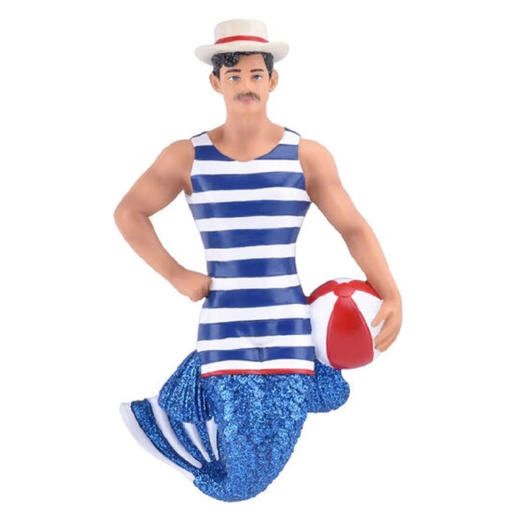 December Diamonds 55-55419 Merman, Mr. Beach Balls Hanging Ornament ...